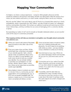 Mapping Your Communities - Crisis & Trauma Resource Institute