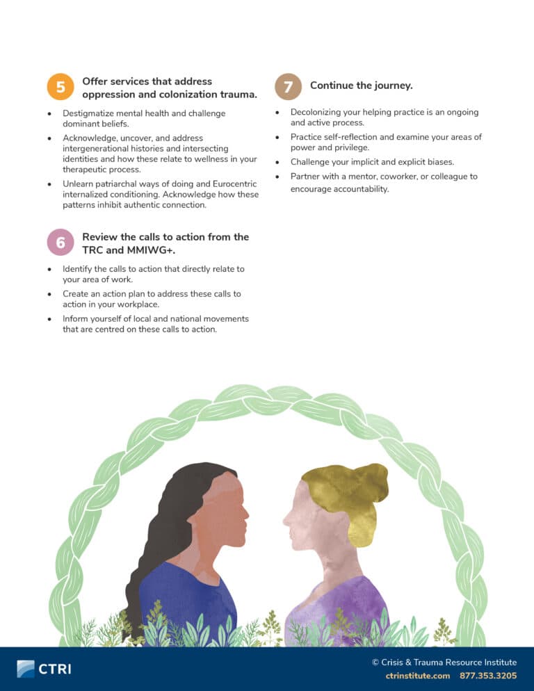 7 Steps To Decolonize Your Practice - Crisis & Trauma Resource Institute